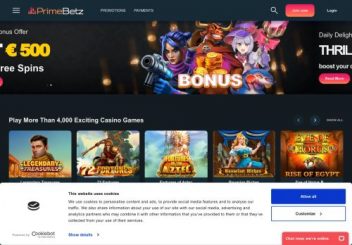 PrimeBetz Casino Review 2025 | Bonuses, Spins & Games